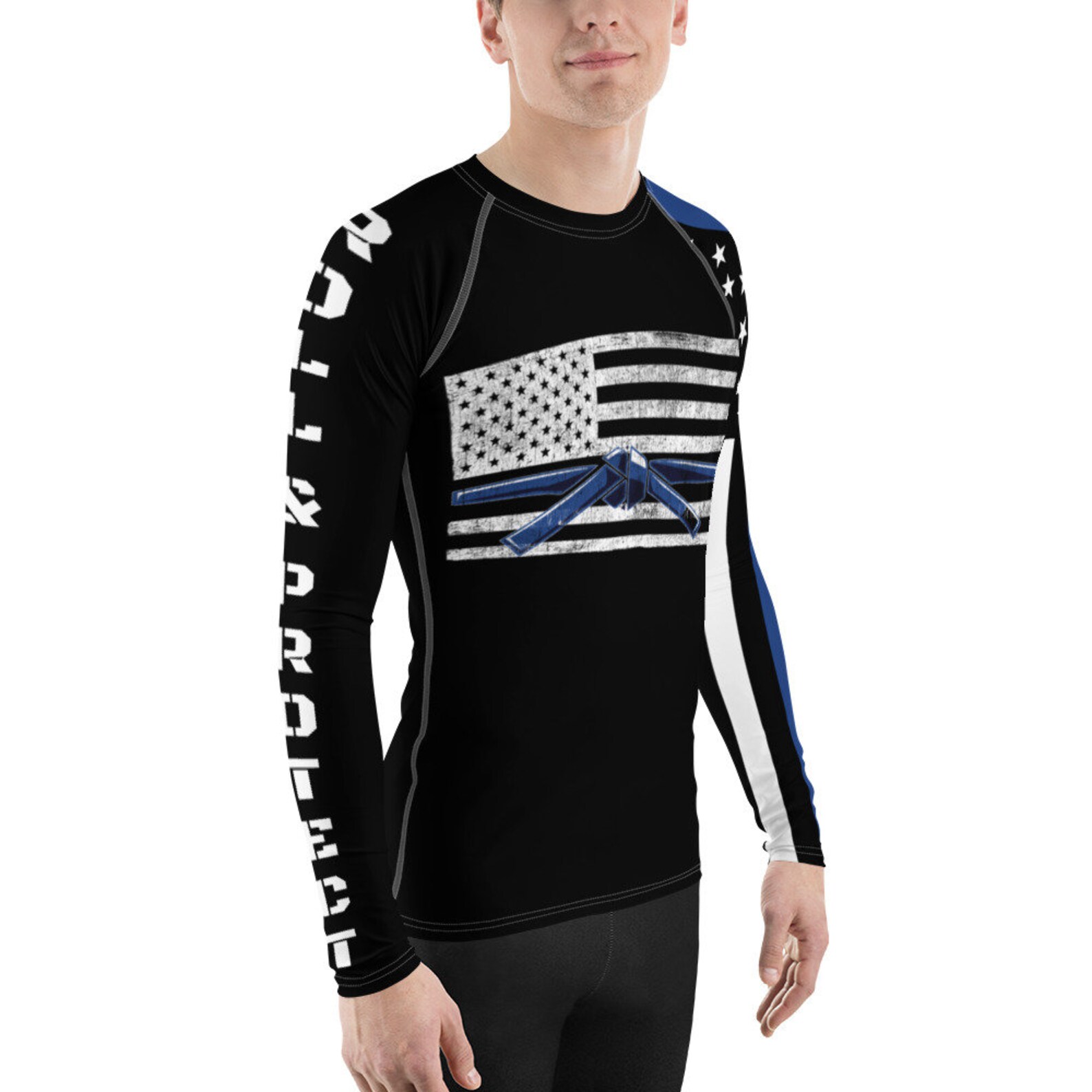Police BJJ MMA Brazilian Jiujitsu Roll and Protect Thin Blue - Etsy