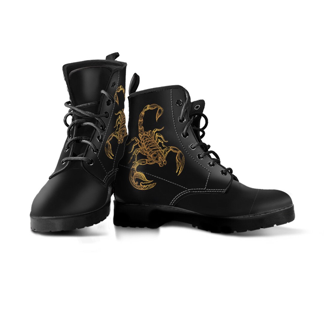 Scorpio Zodiac Boots Booties, Scorpion Shoes Art, Scorpion Lover Gift ...