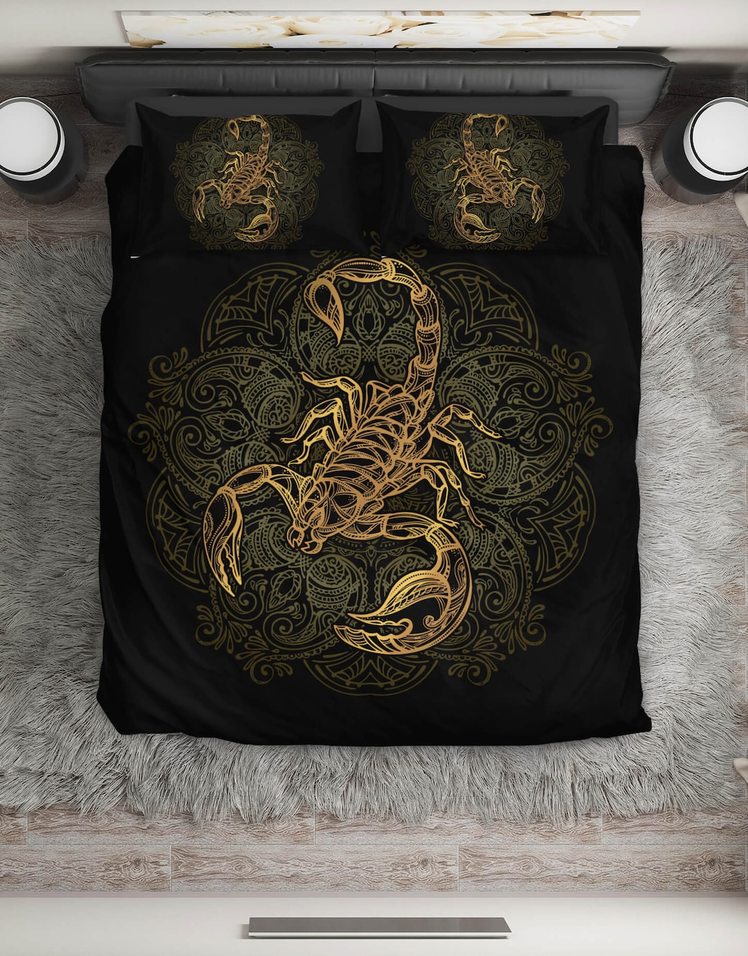 Scorpion Bedding Duvet Cover for Kids Teens and Adults, Scorpio Zodiac ...