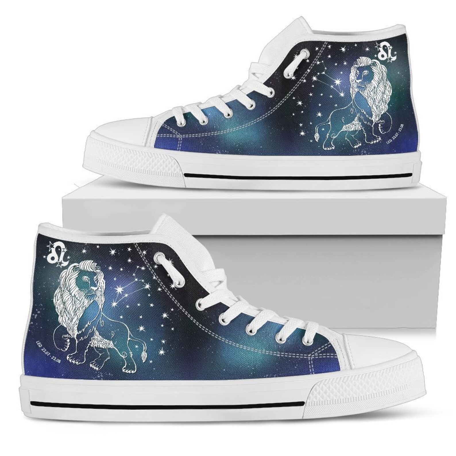 Leo Zodiac Star Sign Men's and Women's Shoes, Leo Design Shoes Art ...
