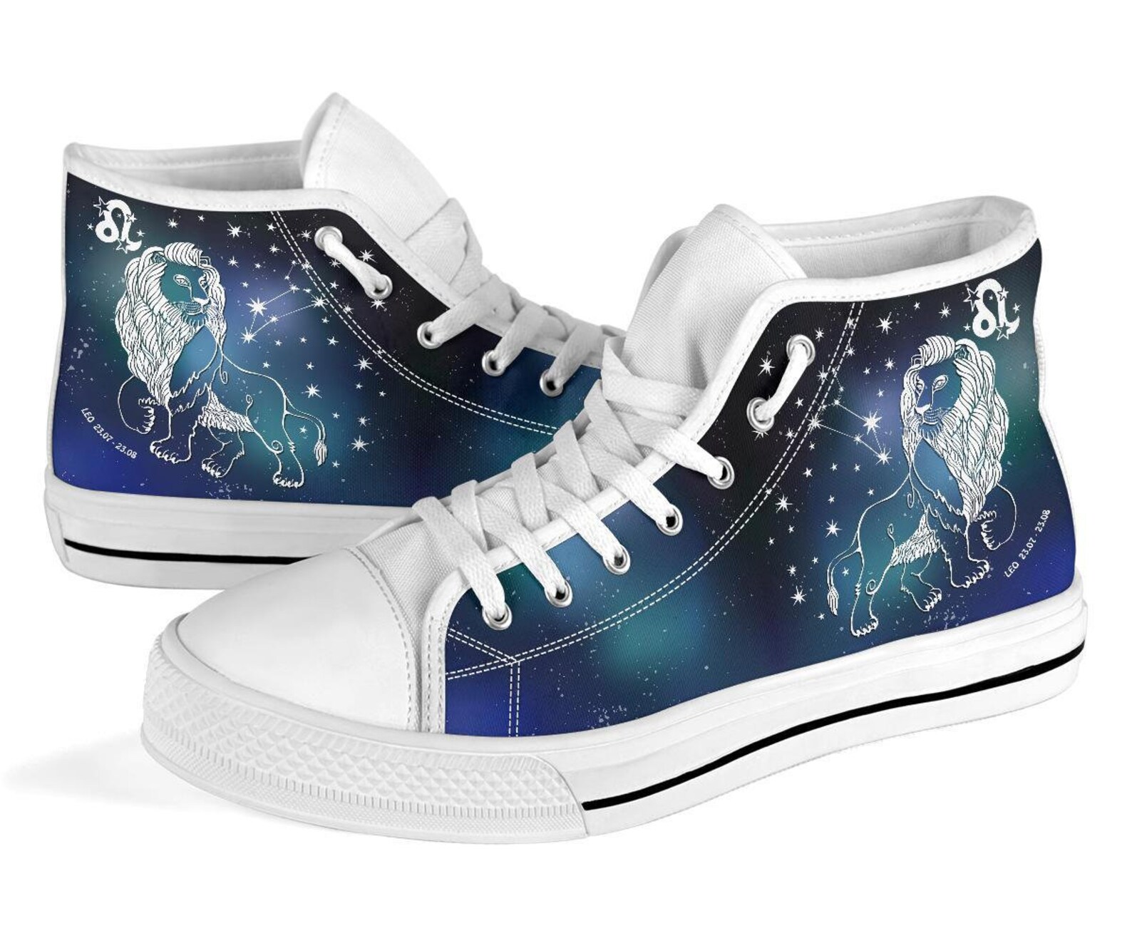 Leo Zodiac Star Sign Men's and Women's Shoes, Leo Design Shoes Art ...