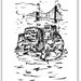 Hand Illustrated Alcatraz Art Print - Alcatraz Island Original Fine Art ...