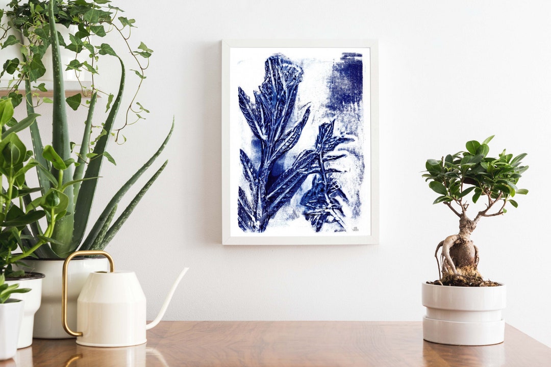 Butterfly Bush Monoprint by Kate Yarter - Hand Pressed Botanical ...