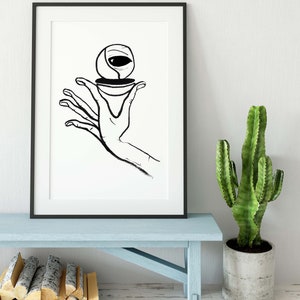 Alien Fine Art Print Hand Painted Alien Compact Mirror - Etsy