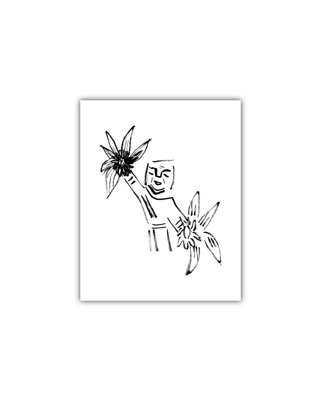 Hand Illustrated Islander Print - Pacific Islander Painting Beautifully ...
