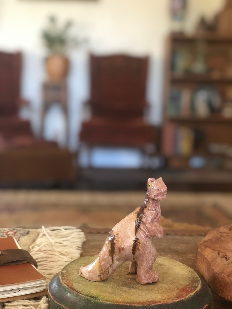 Soapstone T-rex Carving Peruvian Carved Soapstone Dinosaur - Etsy