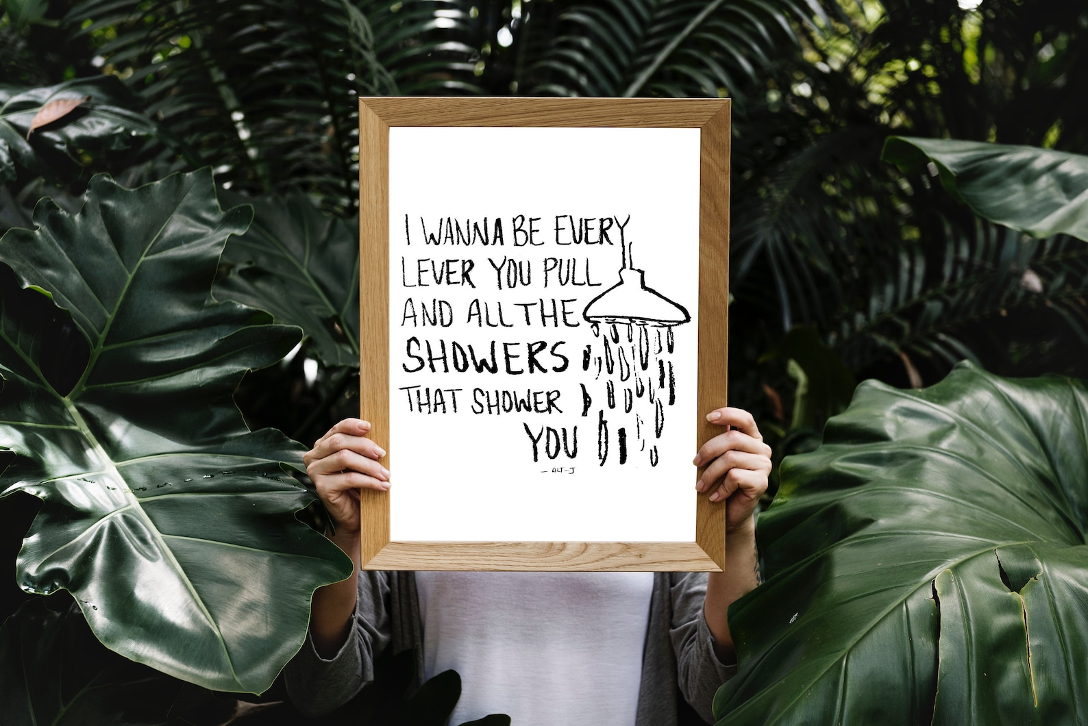 Alt J LYRIC Wall Art - Hand Painted Alt J Lyrics - Beautifully Printed ...