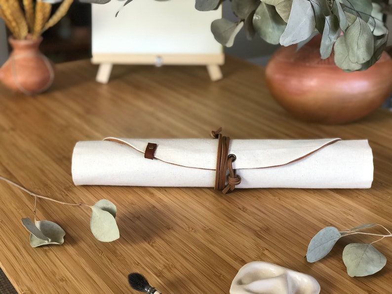 HANDMADE Artist Roll One-of-a-kind Fabric Organizer Roll for - Etsy