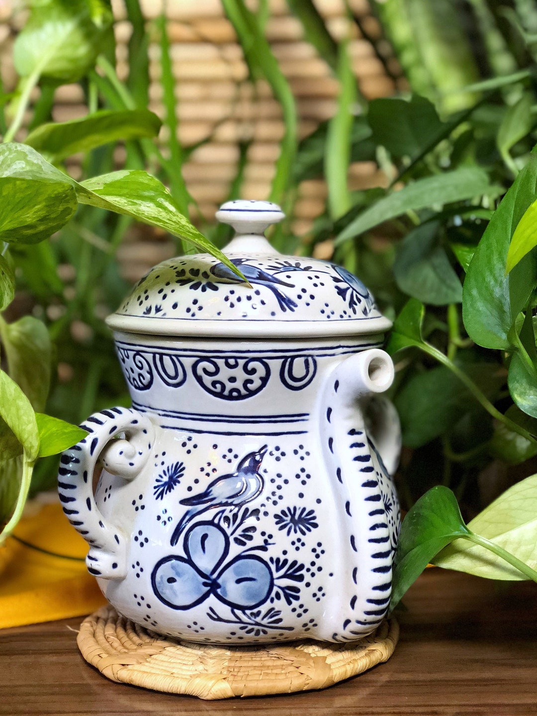 Vintage 1980's Avon Pitcher With Lid - Avon Ceramic Bird Pitcher ...