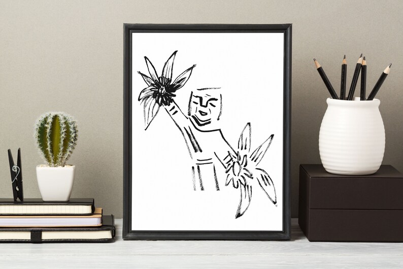 Hand Illustrated Islander Print Pacific Islander Painting - Etsy