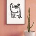 Mayan Tiger Art Print - Hand Painted Minimal Mayan Folk Art Printed on ...