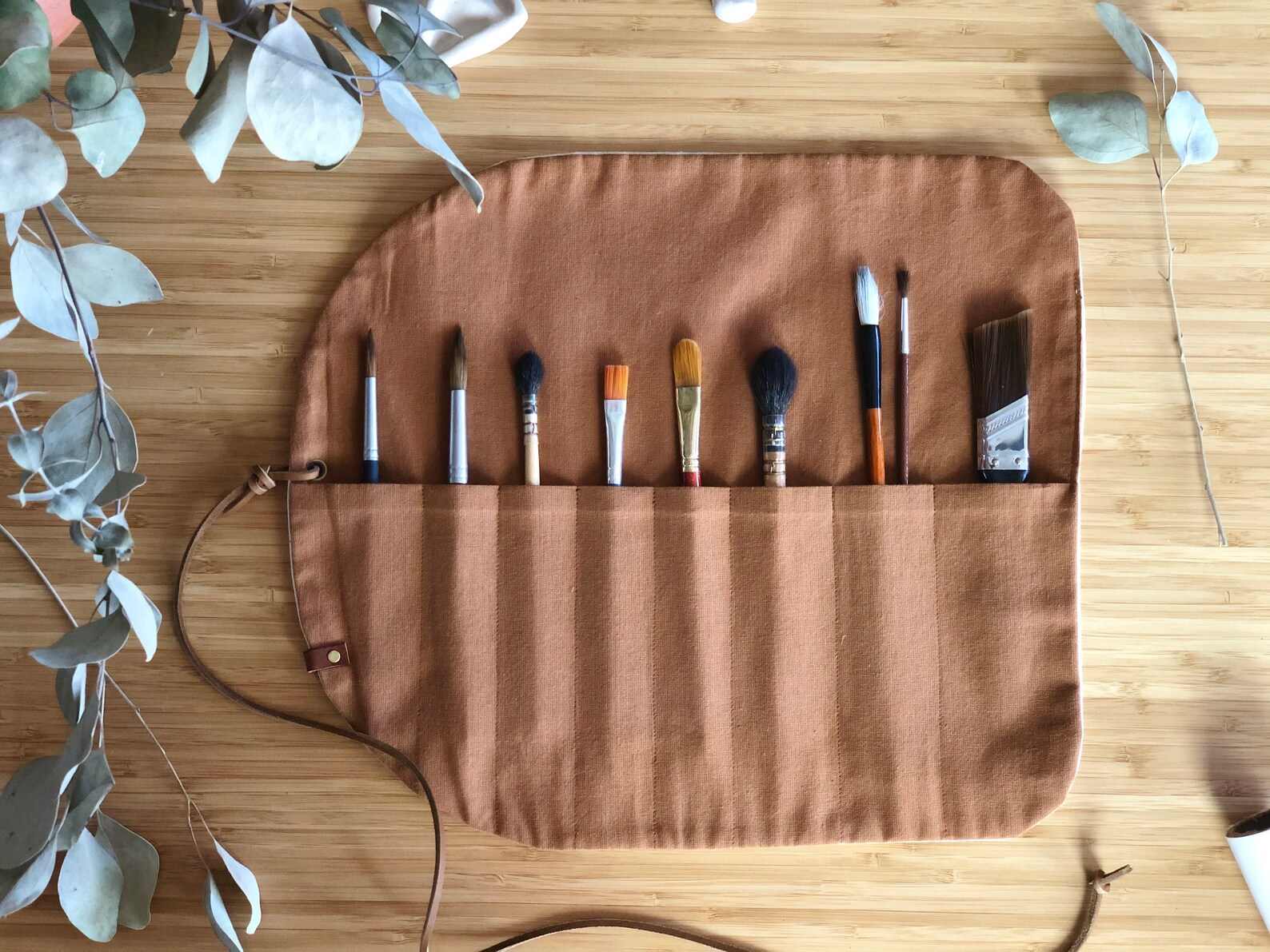 HANDMADE Artist Roll One-of-a-kind Fabric Organizer Roll for - Etsy