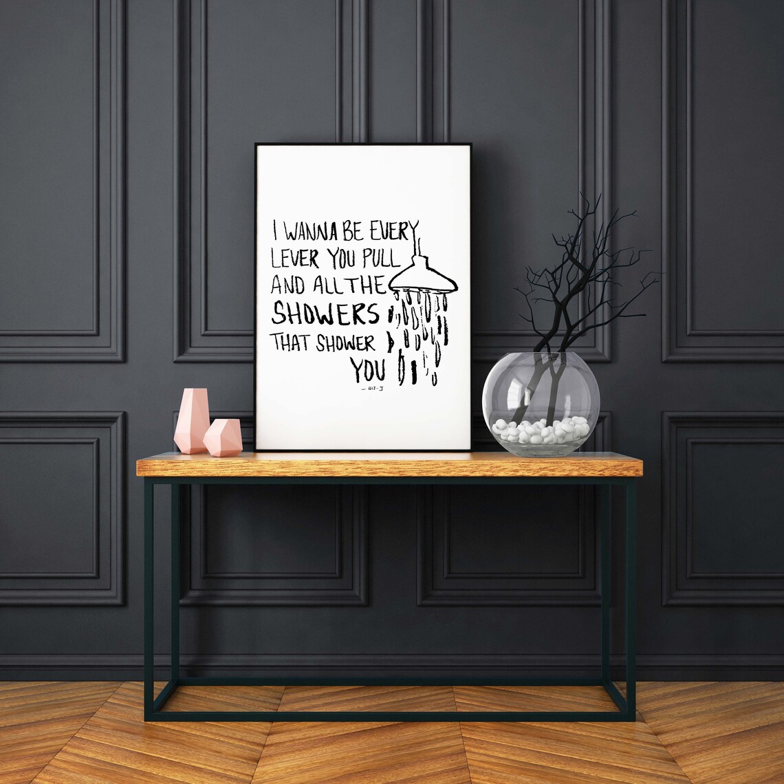 Alt J LYRIC Wall Art - Hand Painted Alt J Lyrics - Beautifully Printed ...