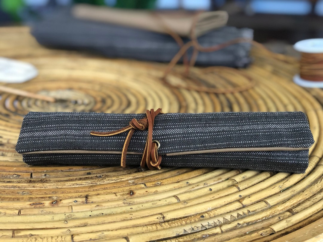 HANDMADE Artist Roll one-of-a-kind Fabric Organizer Roll for - Etsy