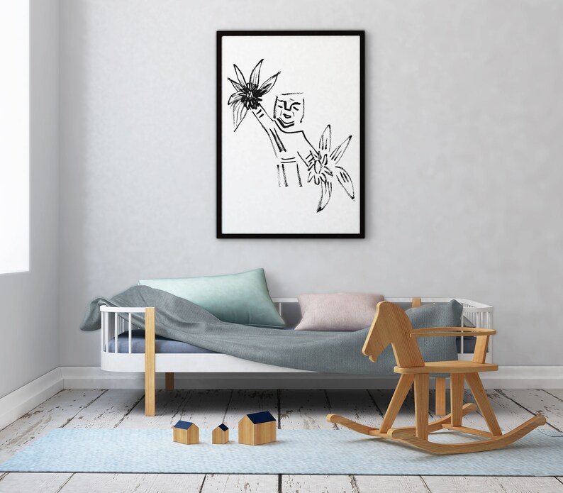 Hand Illustrated Islander Print - Pacific Islander Painting Beautifully ...