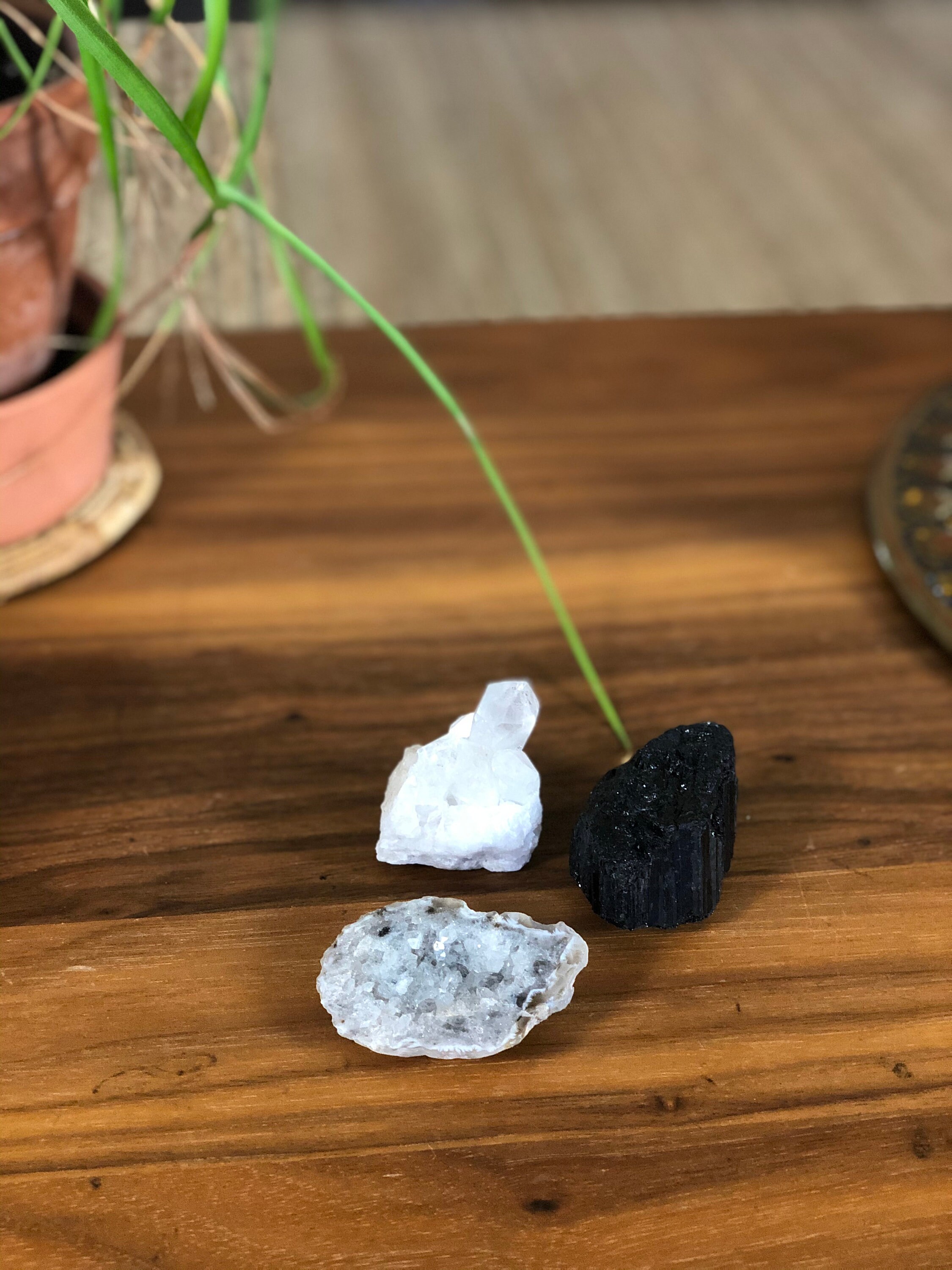 Crystal Set 3 Crystal Set Beautiful Quartz Crystal Agate | Etsy