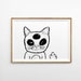 All Seeing Cat Art Print Hand Painted Third Eye Cat - Etsy