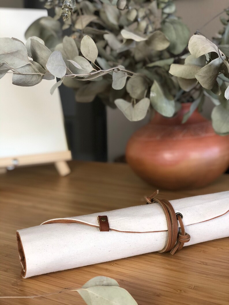 HANDMADE Artist Roll One-of-a-kind Fabric Organizer Roll for - Etsy