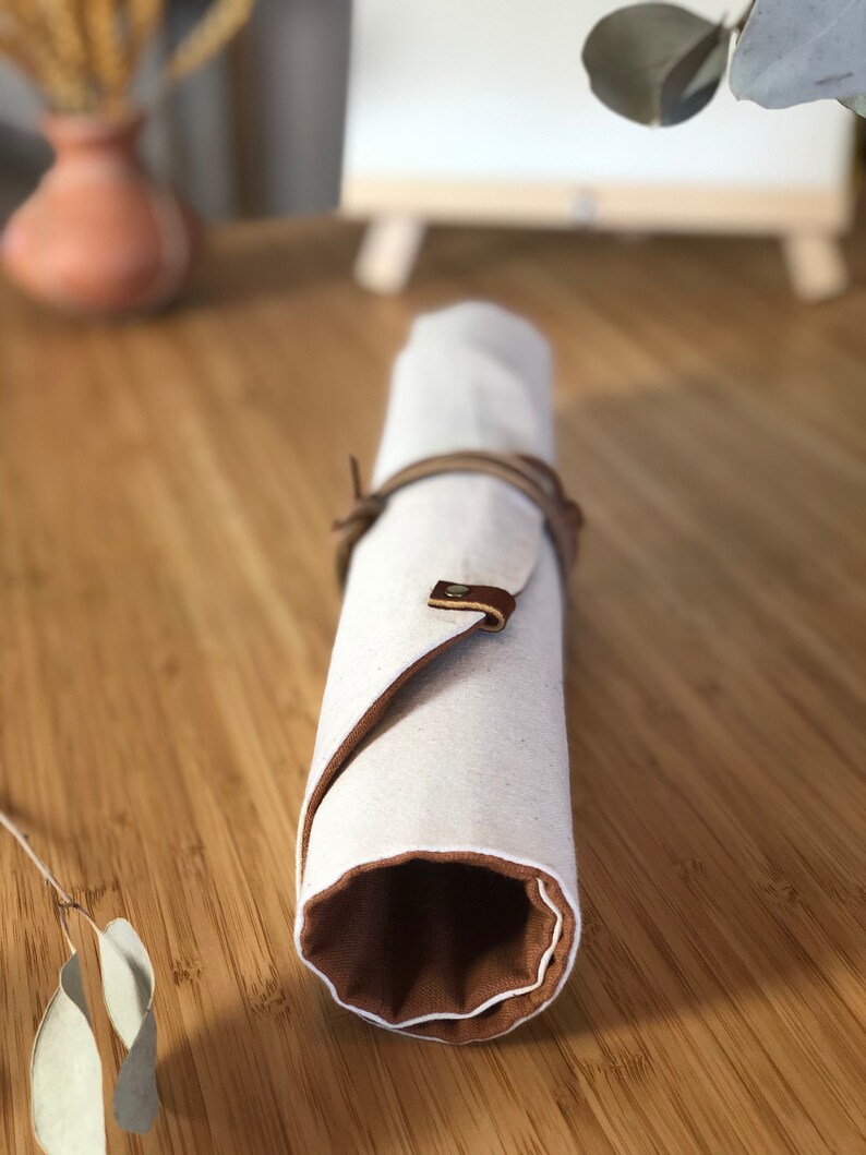 HANDMADE Artist Roll One-of-a-kind Fabric Organizer Roll for - Etsy