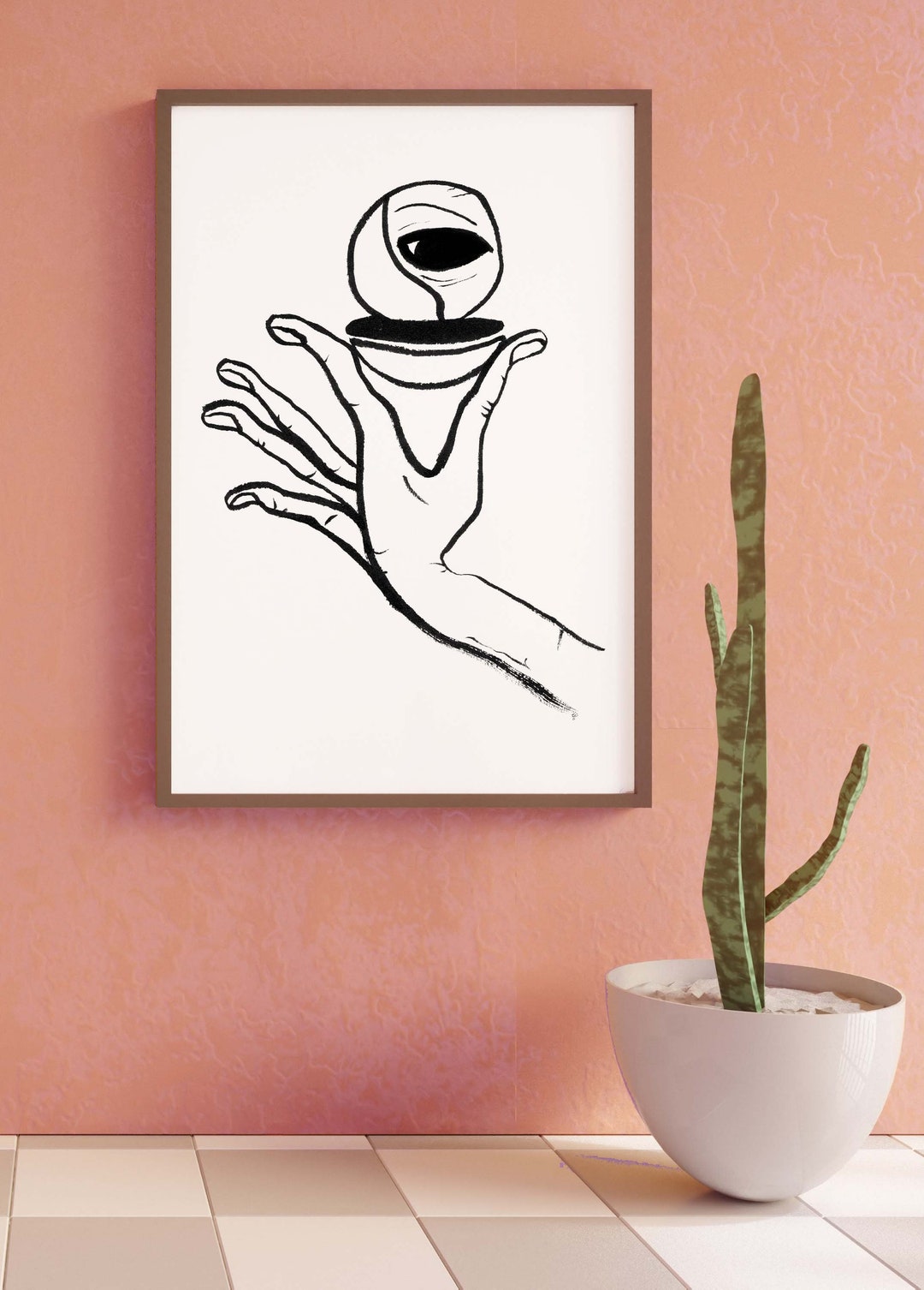 Alien Fine Art Print Hand Painted Alien Compact Mirror - Etsy