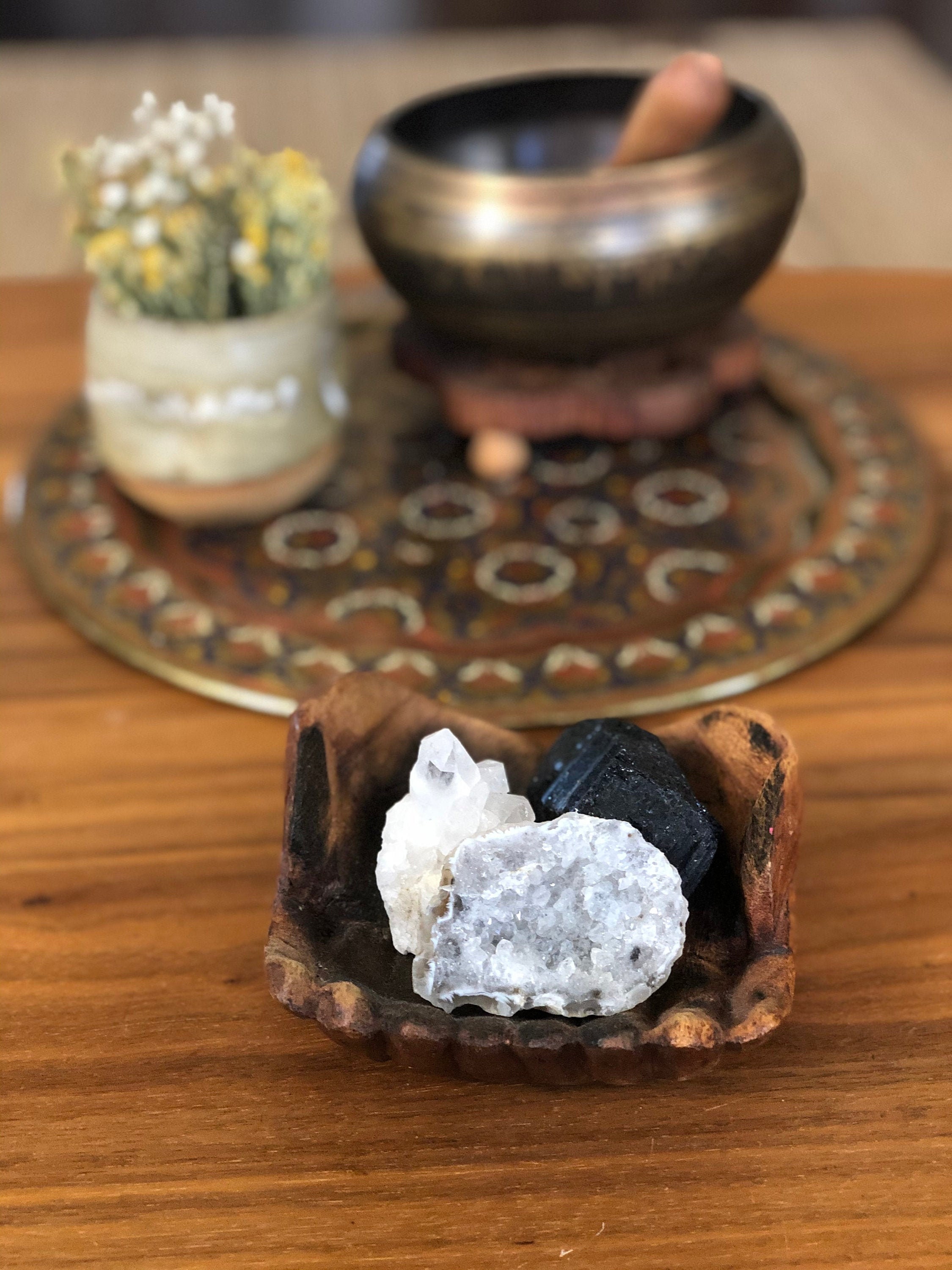 Crystal Set 3 Crystal Set Beautiful Quartz Crystal Agate | Etsy