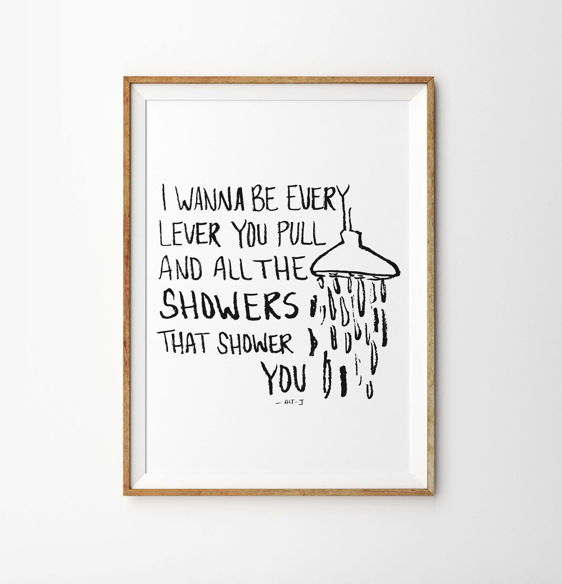 Alt J LYRIC Wall Art - Hand Painted Alt J Lyrics - Beautifully Printed ...