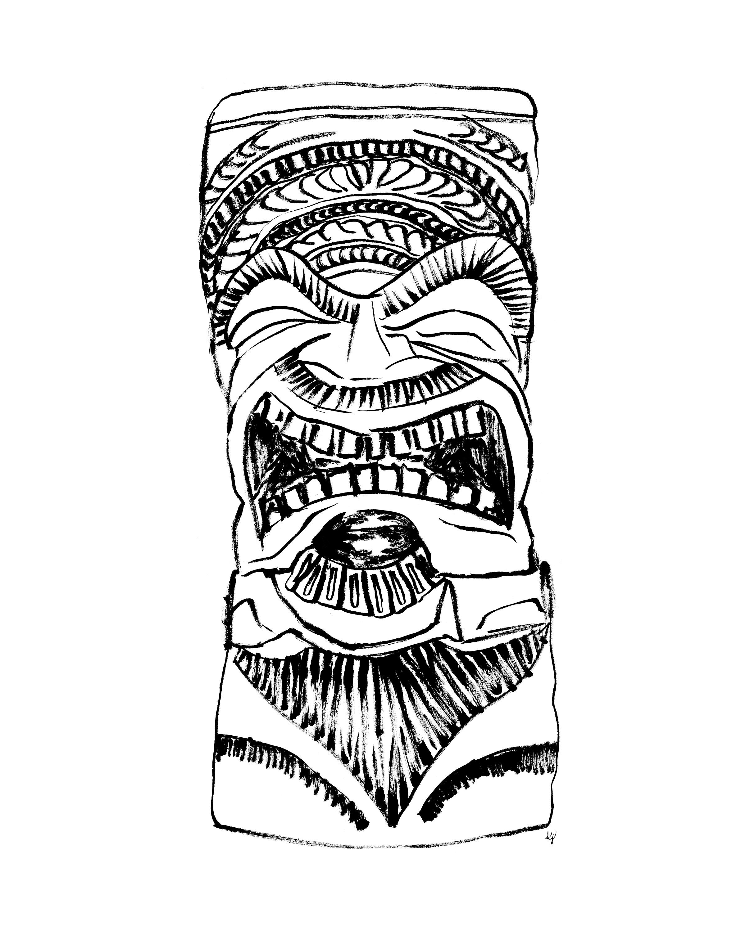 Tiki Drawings
