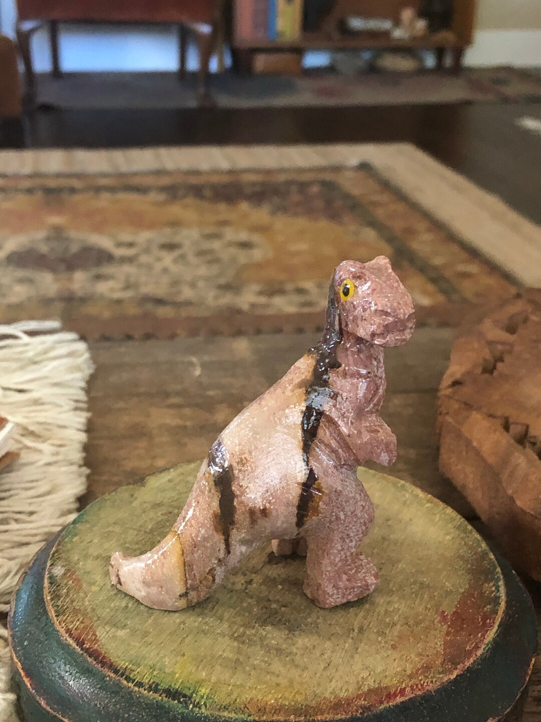 Soapstone T-rex Carving - Peruvian Carved Soapstone Tyrannosaurus Rex ...
