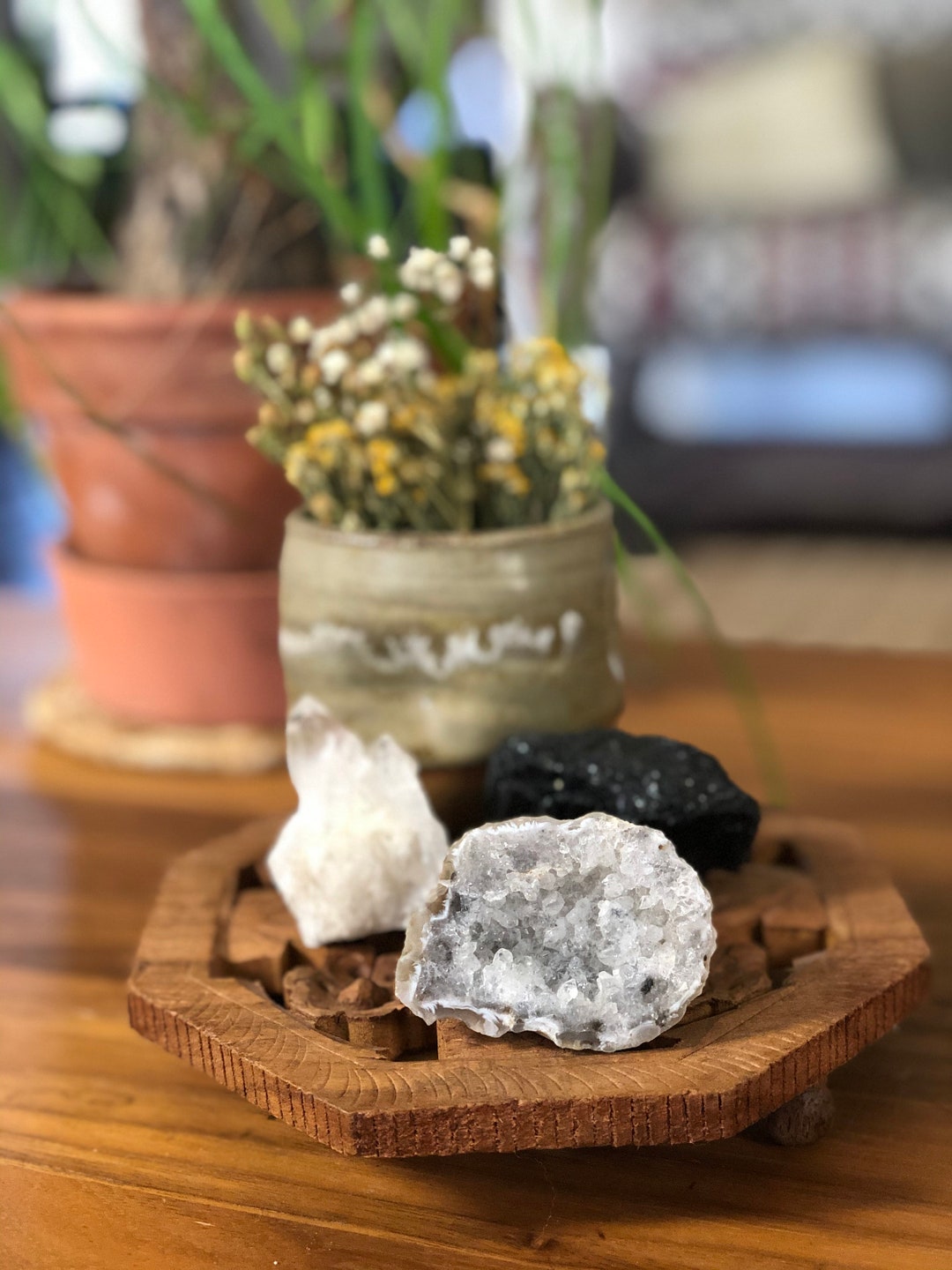 Crystal Set 3 Crystal Set Beautiful Quartz Crystal Agate - Etsy