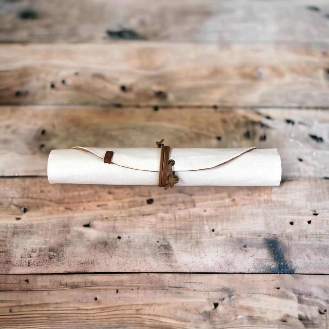 HANDMADE Artist Roll - One-of-a-kind Fabric Organizer Roll for Brushes ...