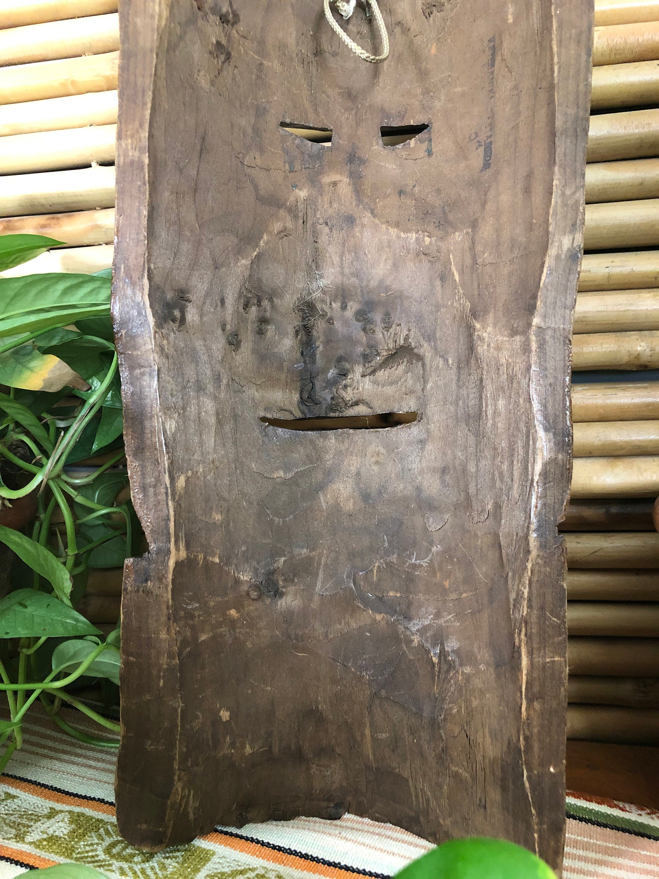 Vintage 1970's Polynesian Tribal Mask Hand Carved and - Etsy