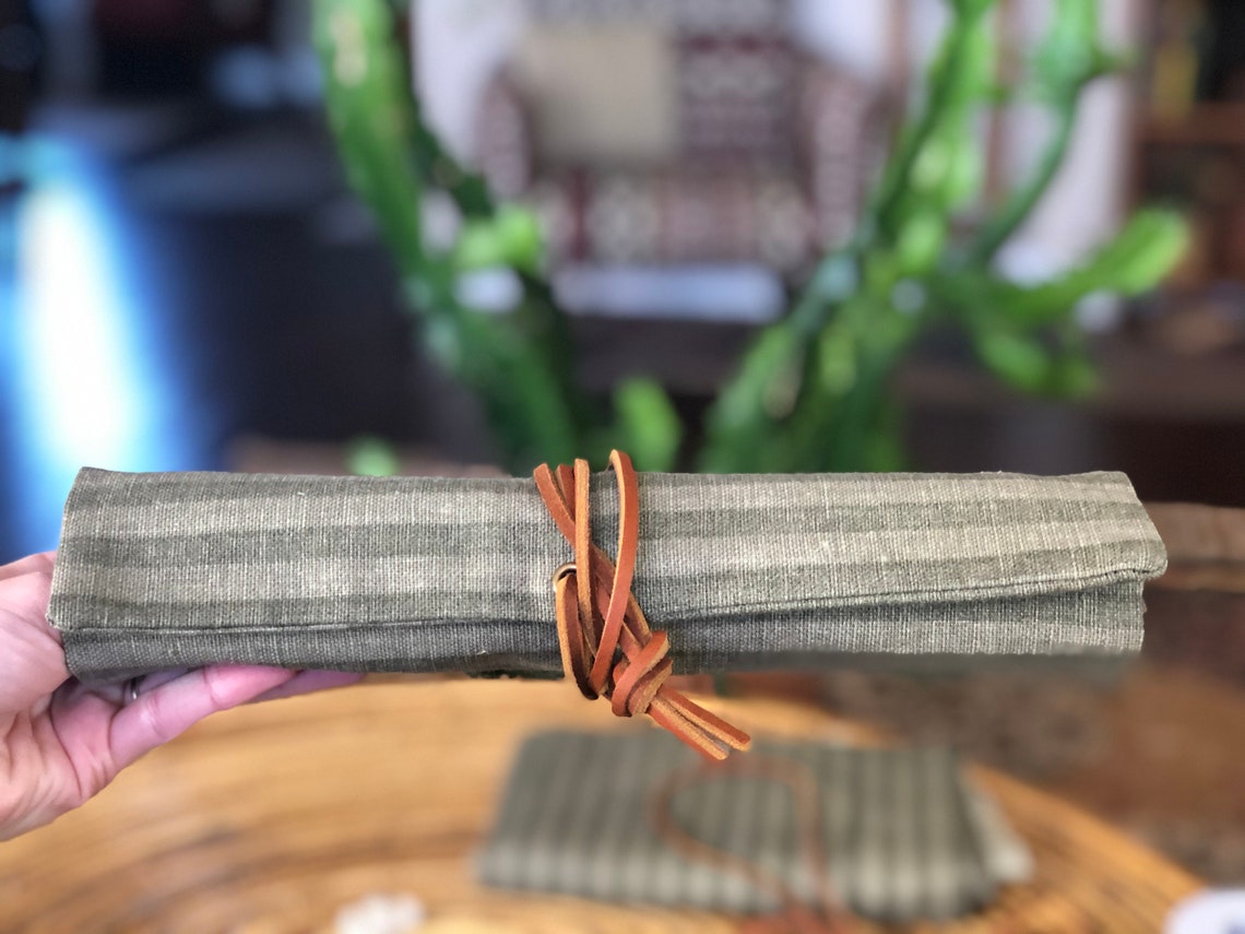HANDMADE Artist Roll one-of-a-kind Fabric Organizer Roll for - Etsy