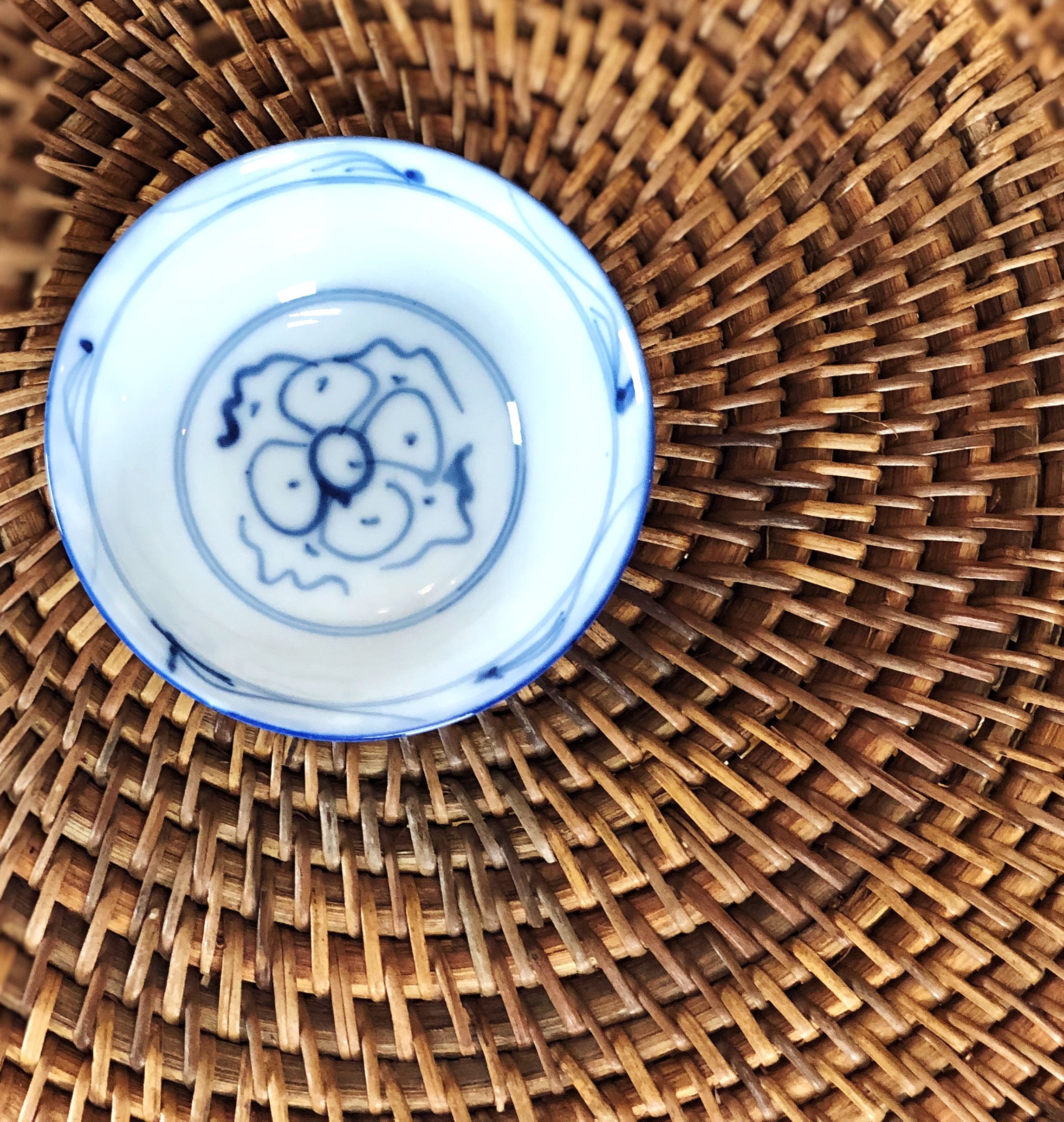 Vintage Ceramic Jewelry Bowl - Blue and White Ceramic Bowl - Beautiful ...