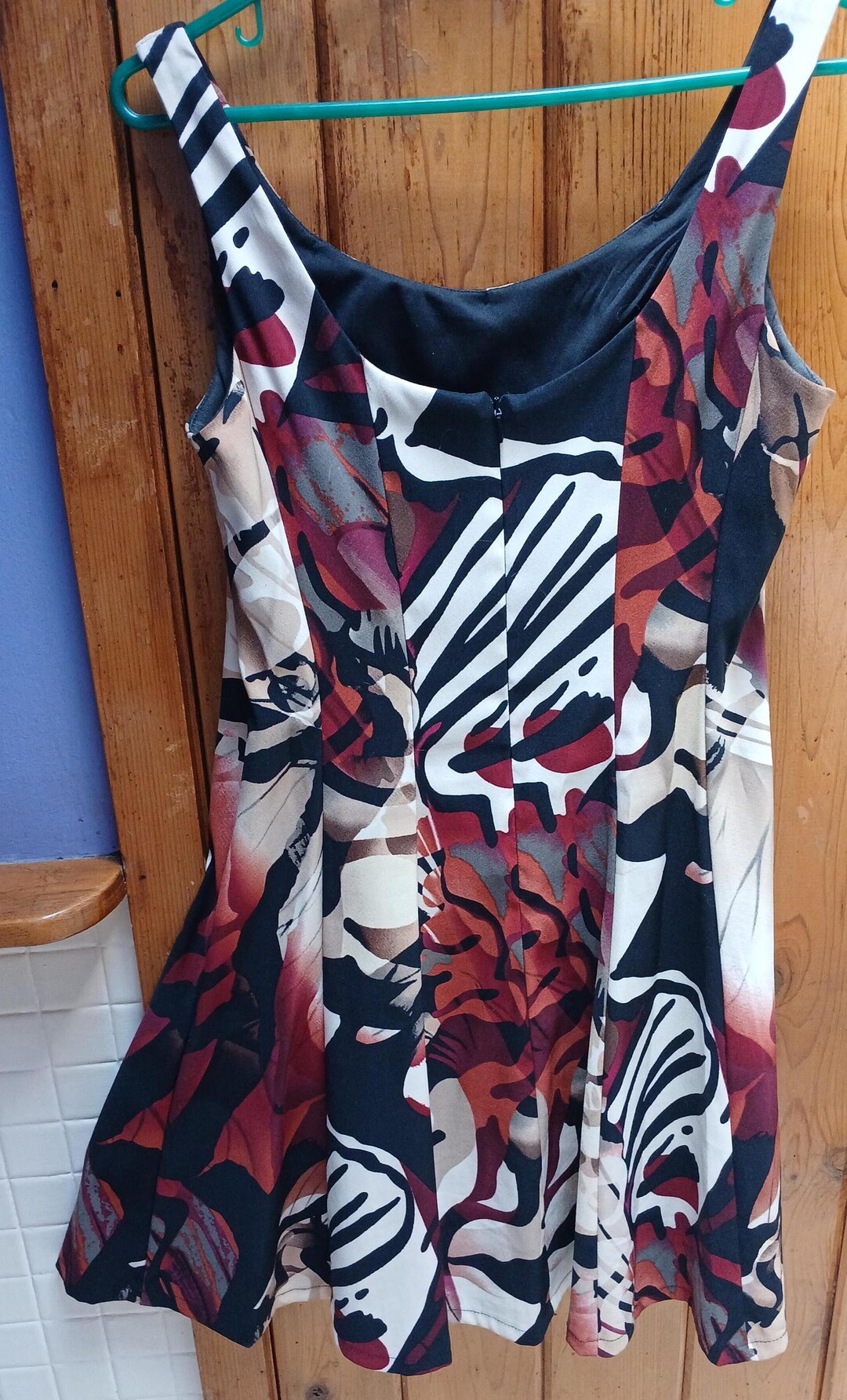 Abstract Artwear Dress 10P Figure Flatterer Artsy Dress Barn Unique - Etsy