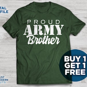 Proud Army Brother, SVG, DXF, PNG, Cut File, Military Svg, Army ...