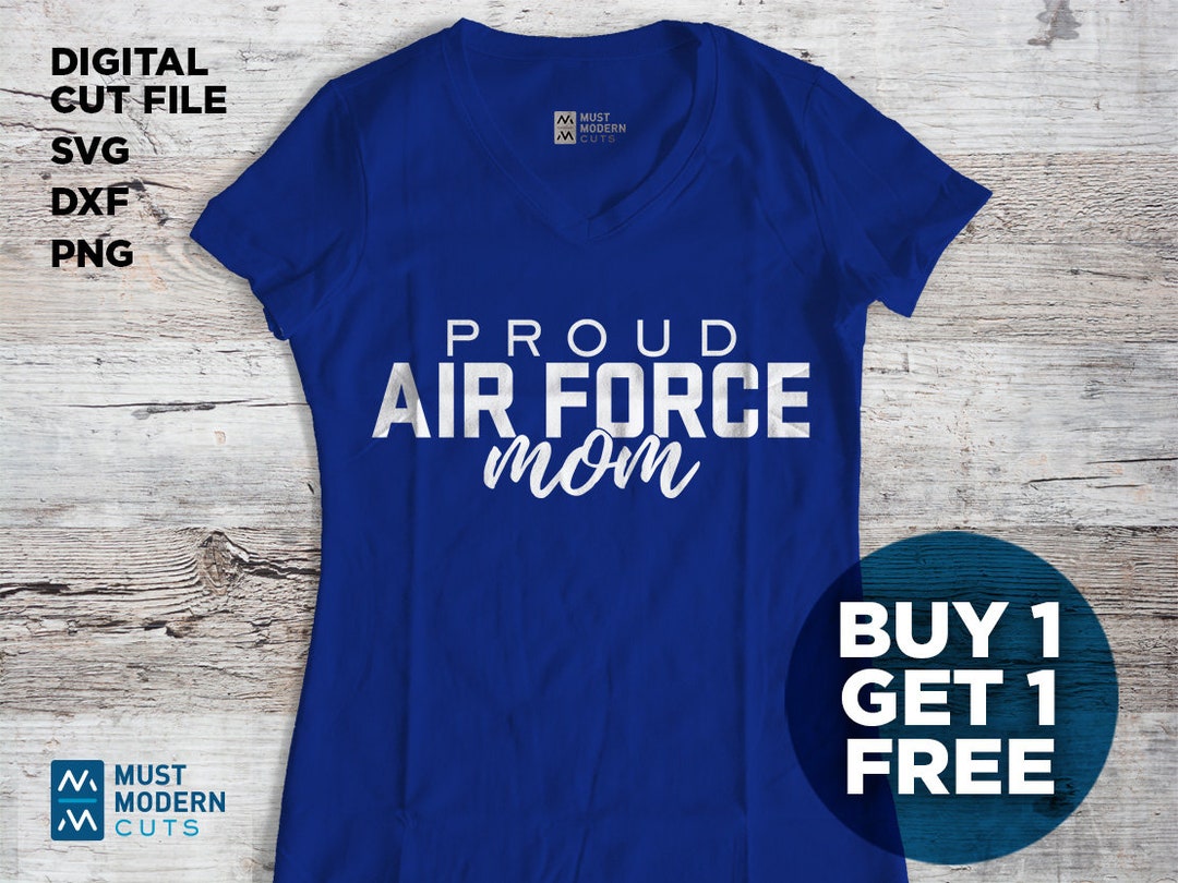 Proud Air Force Mom SVG, DXF, PNG, Military Cut File - Etsy