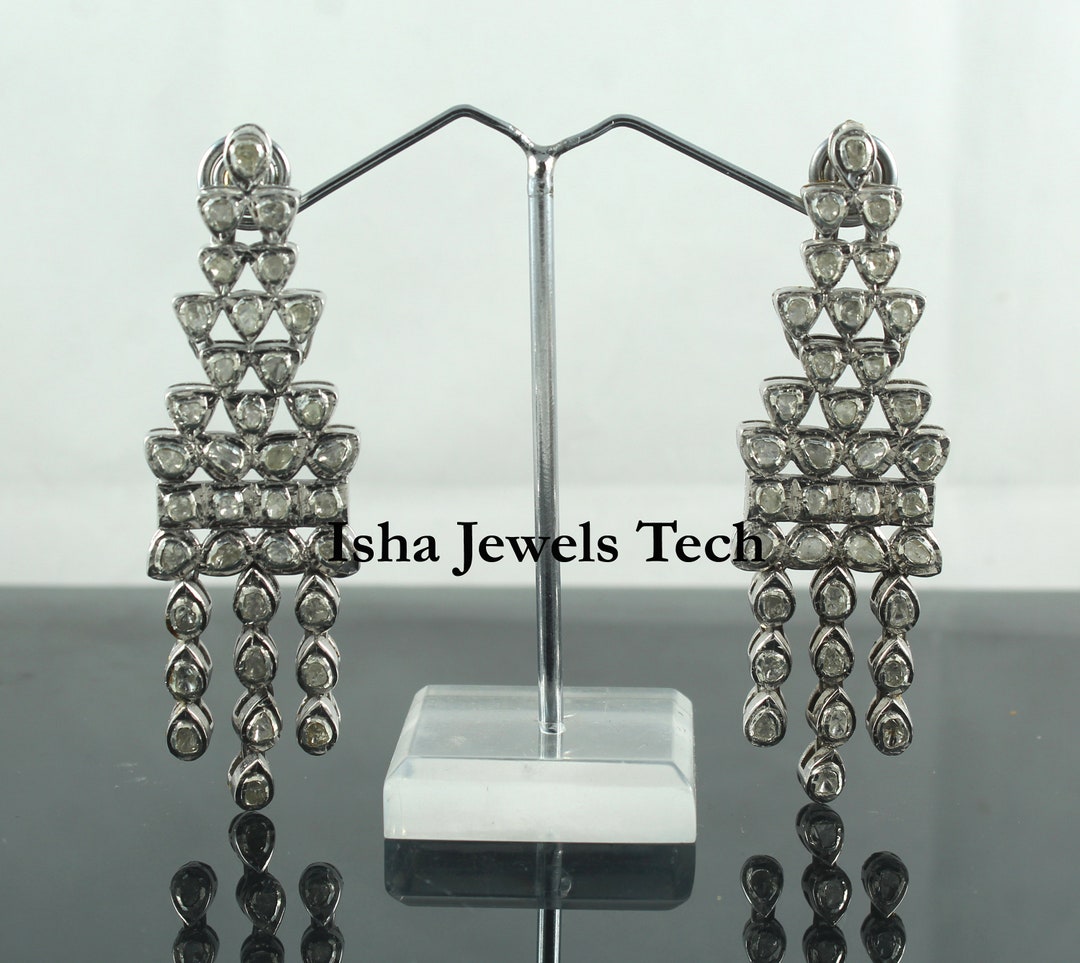 Natural Uncut Diamond Polki Gold & Solid 925 Sterling Silver - Etsy