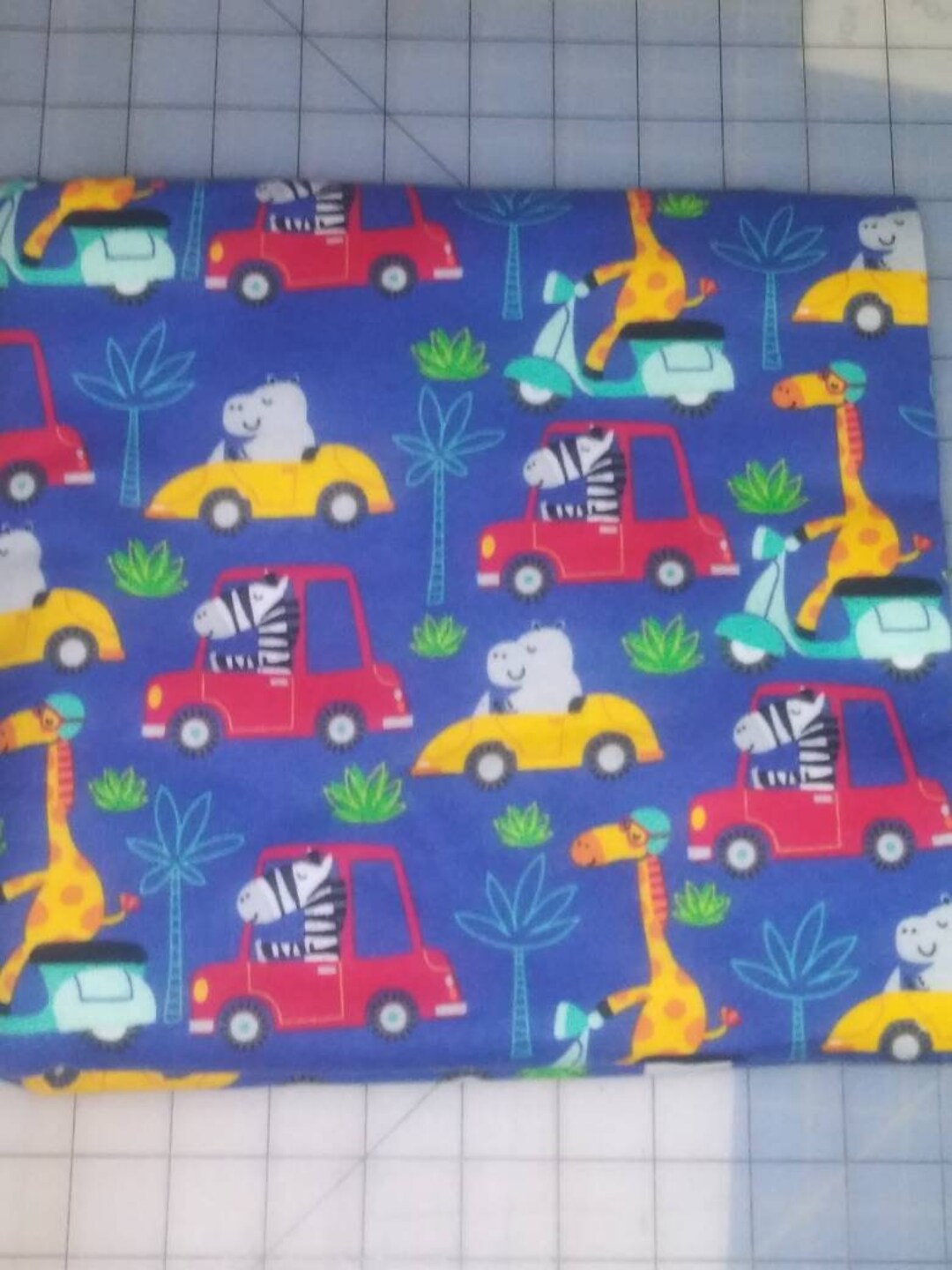 Hippo Out for a Ride. Crib Sheet Zebra in a Car Toddler Sheet Nursery ...