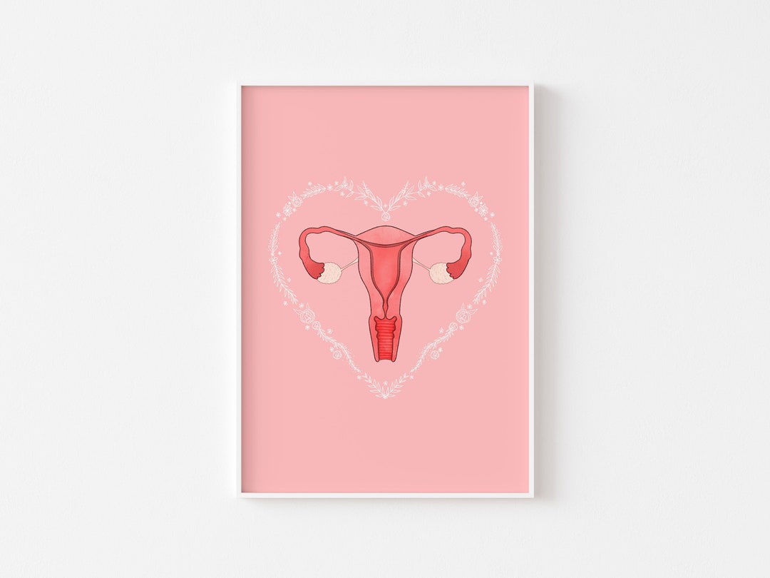 Floral Uterus A4 Art Print Uterus Art Feminist Art Body - Etsy UK