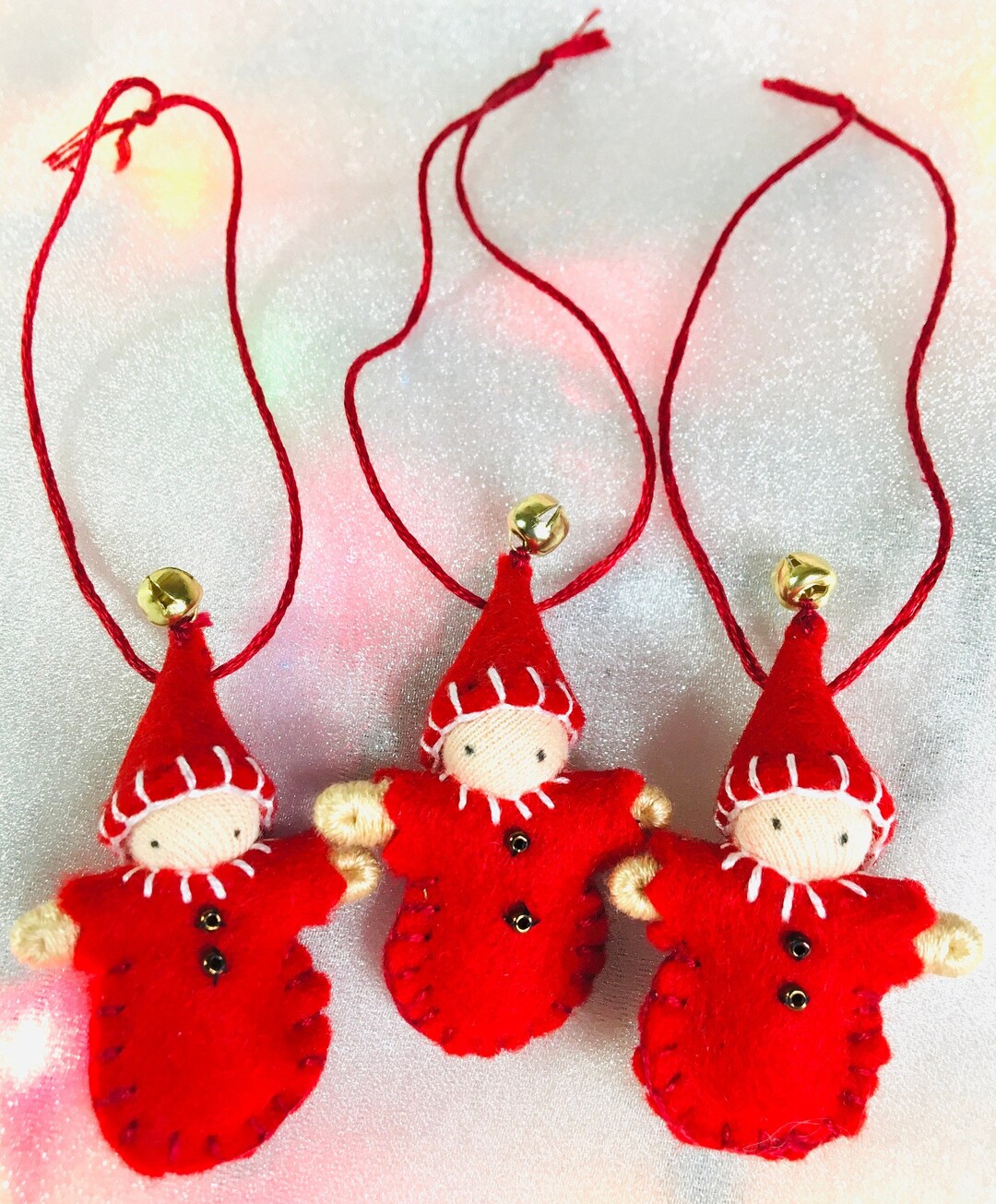 SANTA BABY ORNAMENT Bendy Doll Tree Ornaments pipe - Etsy
