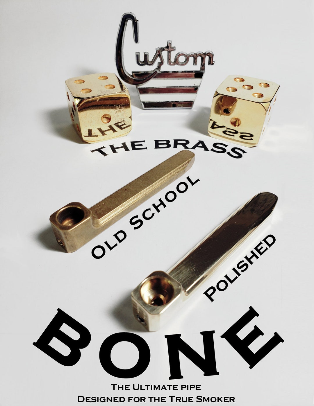 THE BRASS BONE Smoking Pipe - Etsy