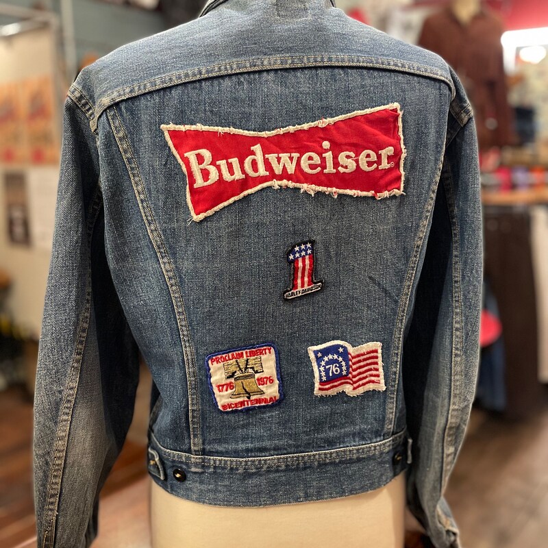Patch Denim Jacket - Etsy