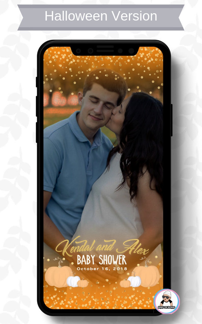 Baby Shower Snapchat Filter Boy - Pumpkin Filter - Geotag - Snapchat ...
