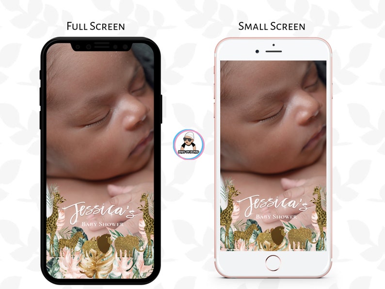 Safari Filter Baby Shower Filter Zoo Animals Snapchat - Etsy