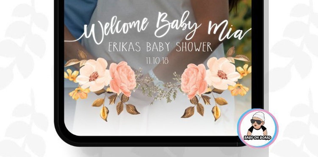 Baby Shower Filter for Girl - Snapchat Filter - Sprinkle - Mothers Day ...