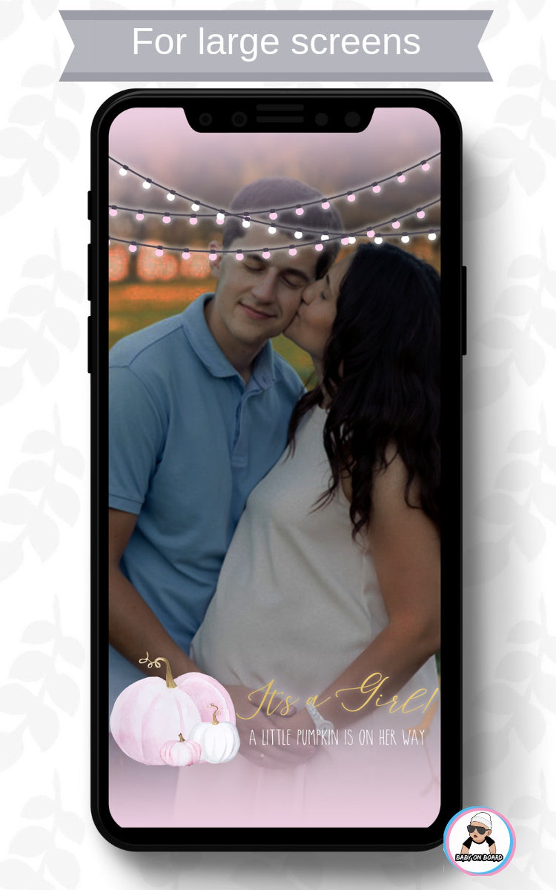 It's A Girl Baby Shower Filter - Girl Filter - Pumpkin Filter - Baby ...