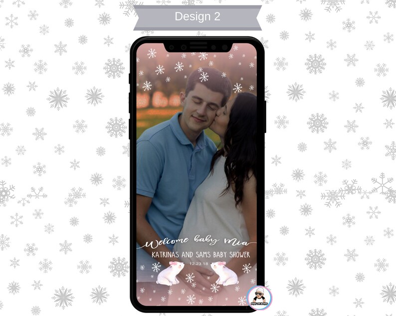 It's A Girl Baby Shower Filter Girl Filter Baby Shower - Etsy