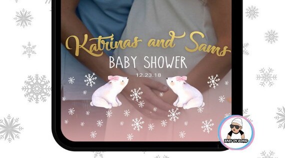 It's A Girl Baby Shower Filter Girl Filter Baby Shower | Etsy