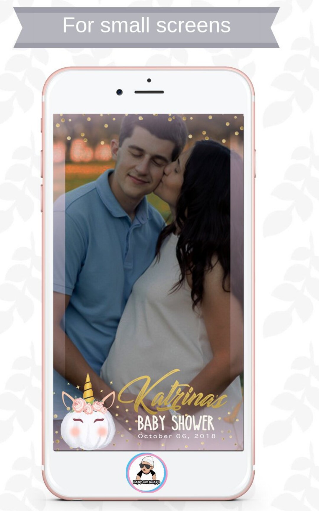 It's A Girl,unicorn, Filter, Girl, Pumpkin, Baby Shower, Geotag ...