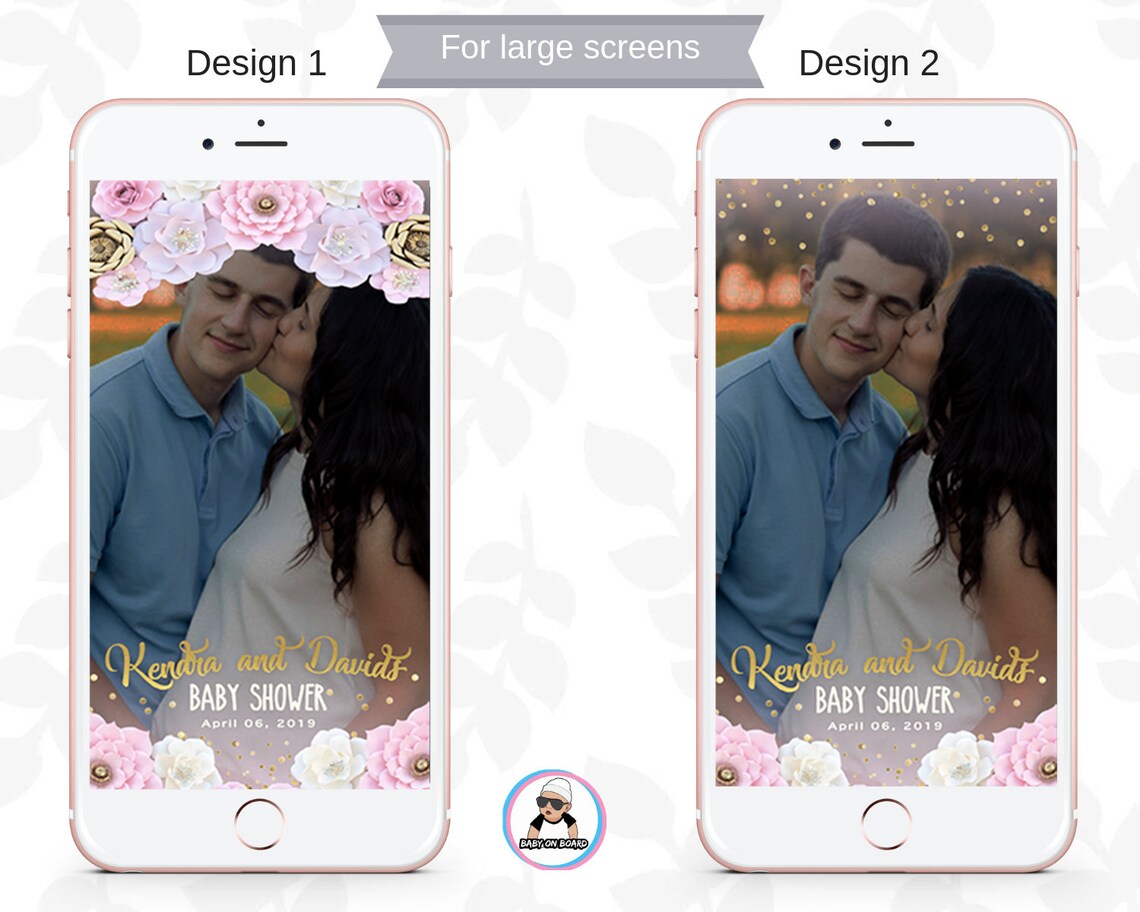 Baby Shower Snapchat Filter Girl Baby Shower Filter | Etsy